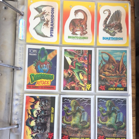 Topps | Toys | Dinosaurs Attack 988 Trading Cards And Stickers 21 Cards ...